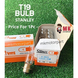 [ STANLEY T19 ] Head Lamp Bulb 12V 25W / Mentol Lampu Depan Y100 Y110 ...