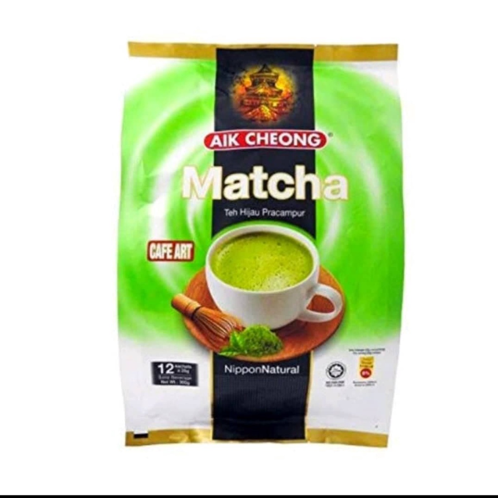 Aik Cheong Matcha Green Tea 300g ( 12 sachets x 25g) | Shopee Malaysia