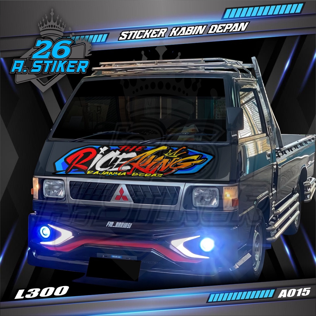 Sticker Decal Front Cabin RICE KING RAJANYA RICE All Pick Up Pick Up ...