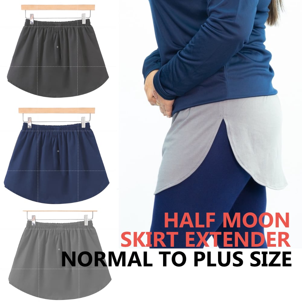 Normal to Plus Size Skirt Extender Halfmoon Cotton Skirt Extender ...