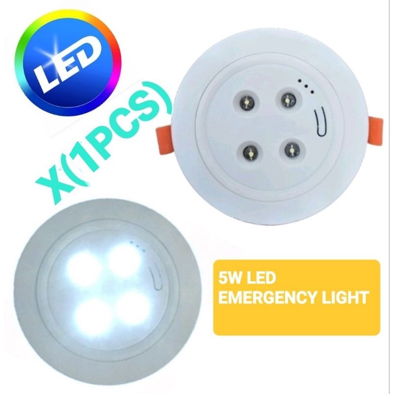 *NEW* 5W LED RECESSED EMERGENCY LIGHT SELF -CONTAINED EMERGENCY DOWN ...