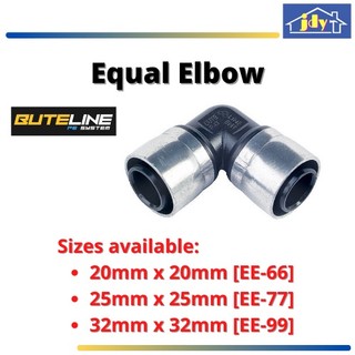 Buteline PE Fitting Straight Inline Coupling Equal Elbow Equal Tee Pipe ...