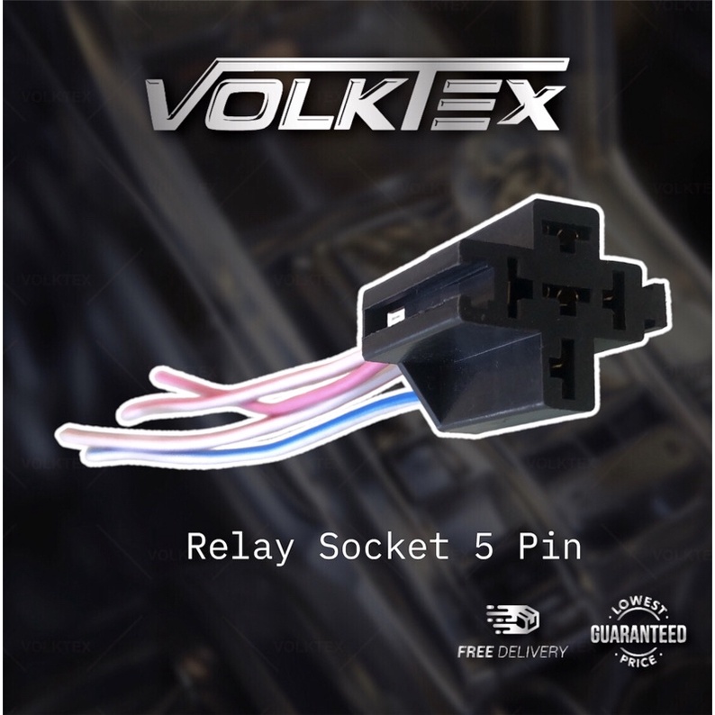 Relay Socket for 30 Relay 5 PIN 87 Relay socket Connector horn socket ...