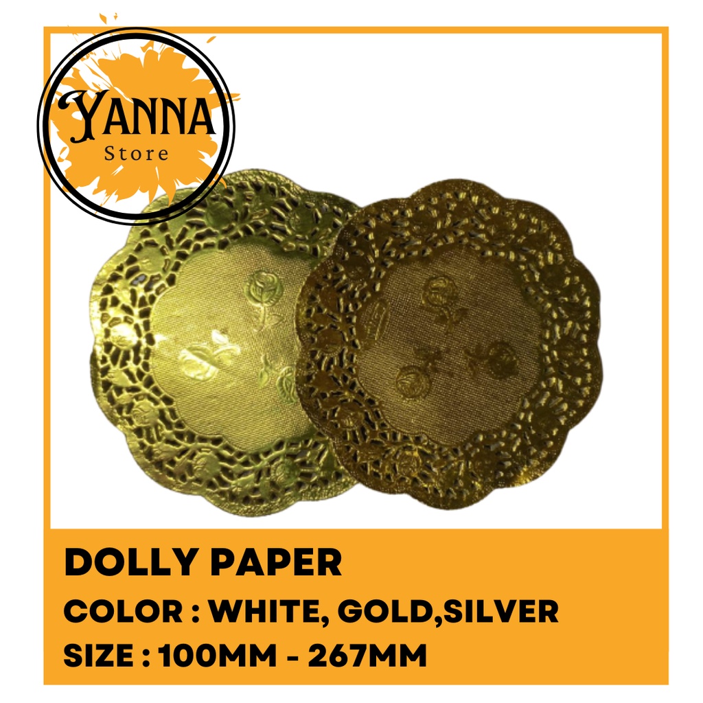 Dolly Paper 100pcs kertas lapik kek biskut baking biscuit doorgift ...