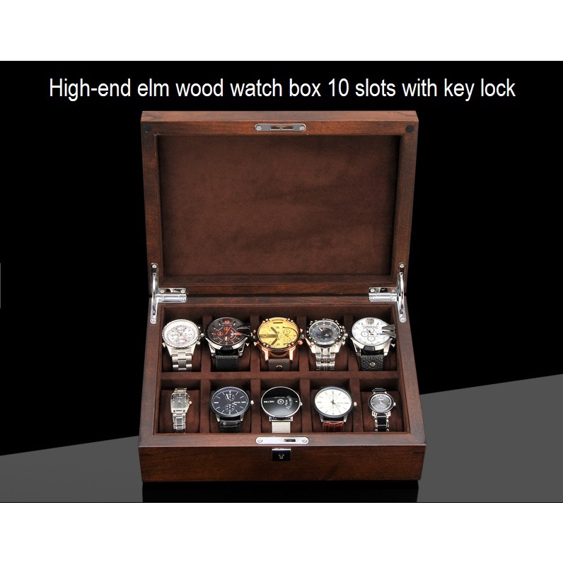 Wooden Watch Box Premium Fully Watch Collection Box, Solid Wood Watches ...
