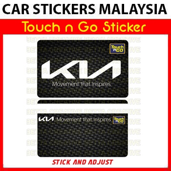 Kia New Logo Exclusive Look Touch n Go Sticker Front & Back | Shopee ...