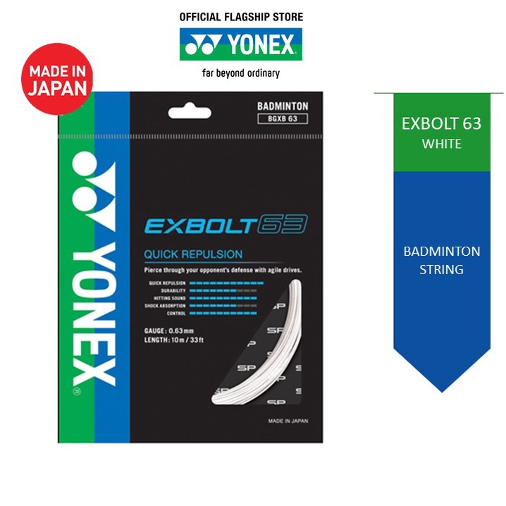 Yonex Exbolt 63 Badminton String|Tali Badminton EXBOLT 63 | Shopee Malaysia