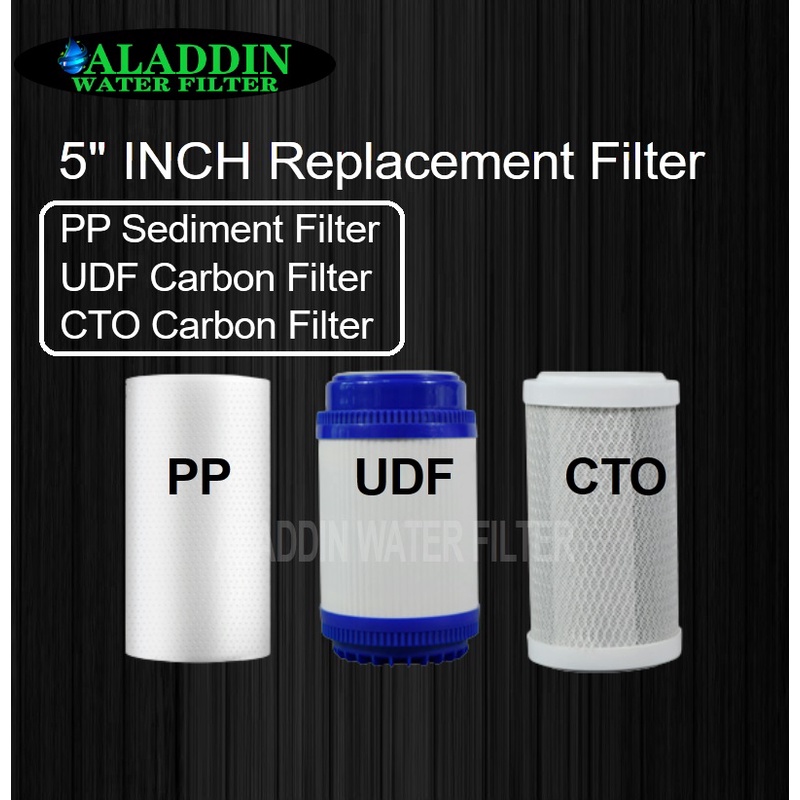 5" inch Replacement Filter ( PP Sediment ,UDF Carbon ,CTO Carbon Cilter ...