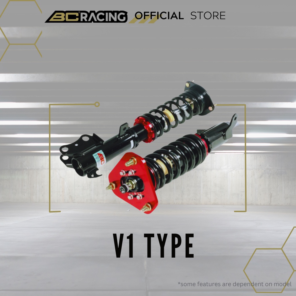 BC Racing V1 Type Toyota Vios Coilover Adjustable Absorber High Low ...