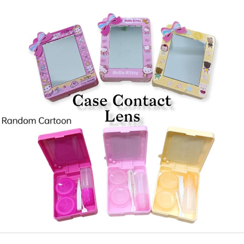 Case Contact Lens Travel Set Cartoon Random Corak | Shopee Malaysia