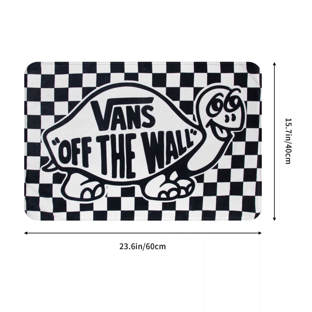 New Style Vans (2) Bathroom Flannel Floor Mat Toilet Toilet Anti-slip ...
