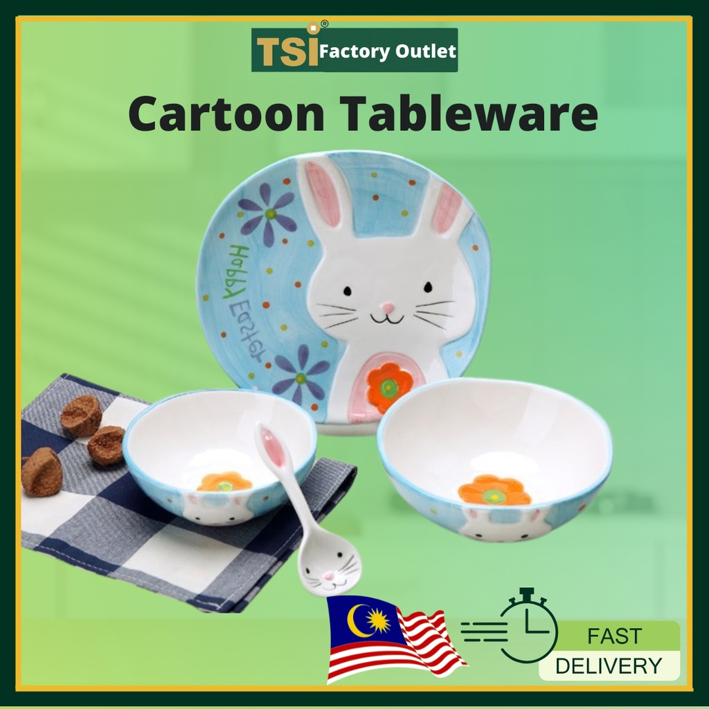 KD CERAMIC CARTON CHILDREN TABLEWARE (4PCS/SET) | Shopee Malaysia