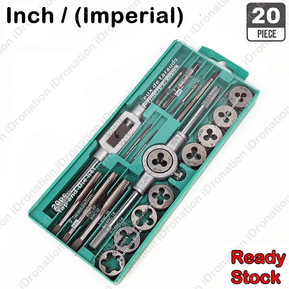 12PCS 20PCS 40PCS Hand Taps Tap and Die Set Kit M3-M12 Screw Extractor ...