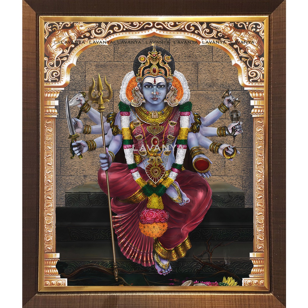 Kali Amman Digital Photo with Lamination and Frame (L550) | Shopee Malaysia