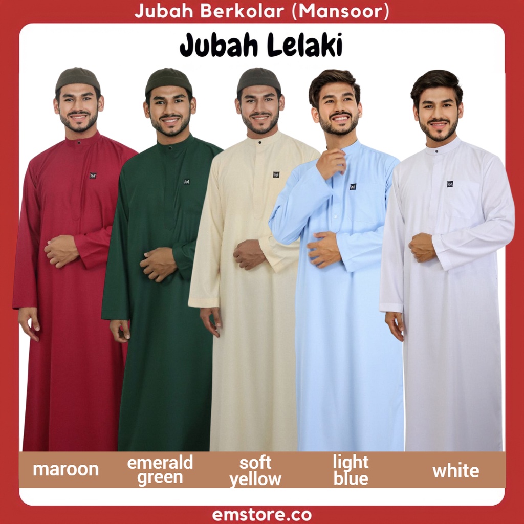 JUBAH LELAKI JUBAH UMRAH HAJI JUBAH MEKAH JUBAH MURAH JUBAH LENGAN ...