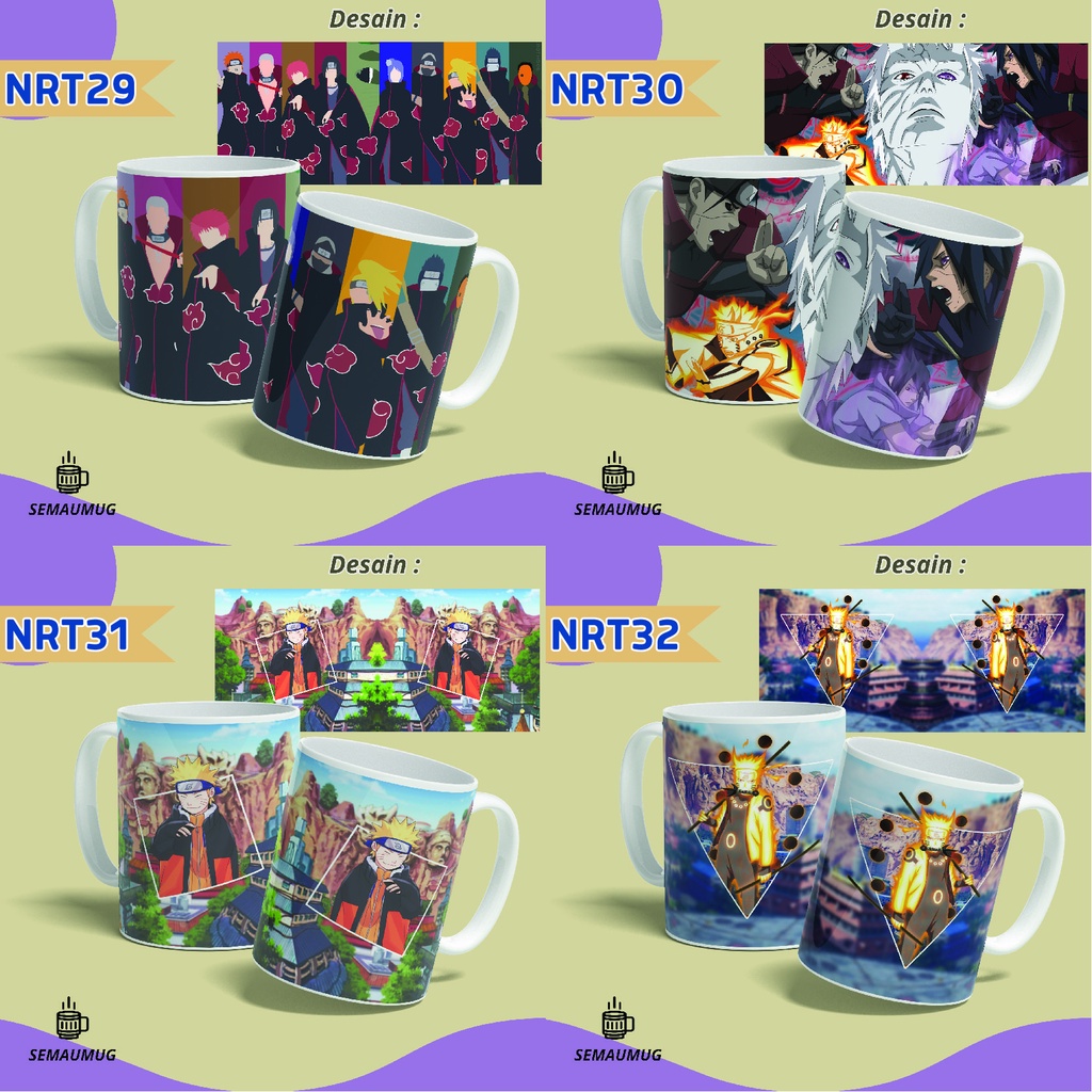 Naruto AKATSUKI MINATO MADARA MUG ANIME Gift Glass Cup CUSTOM PRINT ...
