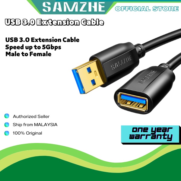 SAMZHE USB 3.0 Extension Cable Male to Female Cable USB 3.0 Extender ...