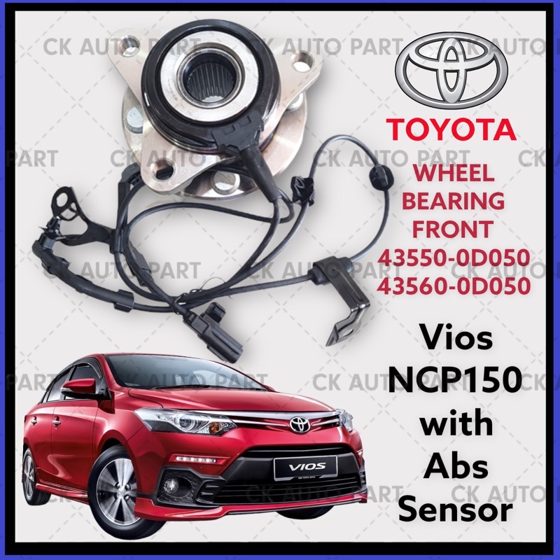 Original Toyota Vios NCP150 2013-2021 Front Wheel Hub Bearing With ABS ...