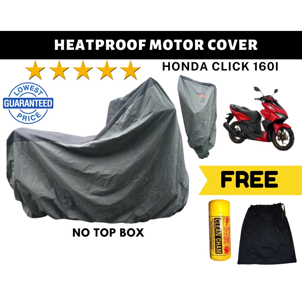 HONDA CLICK 160i Motorcycle Cover WITH FREE CHAM AND SLING BAG ...