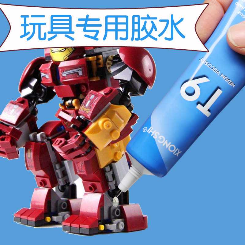 Gam blok bangunan Lego lutsinar buatan tangan tetap melekit model ...