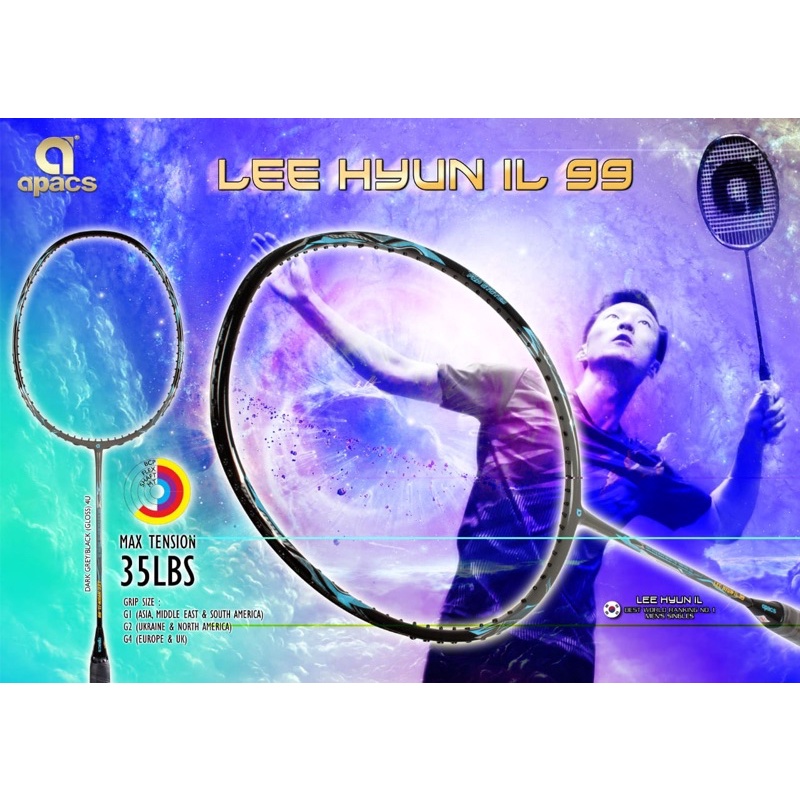 Apacs Badminton Rackets Lee Hyun Il 99 (Free Socks) | Shopee Malaysia