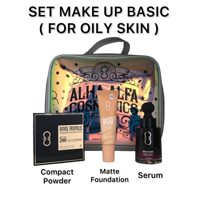 SET ALHA ALFA 🔴Serum + Foundation + Compact Powder🔴 | Shopee Malaysia