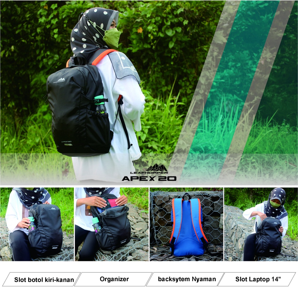 Original Leafhopper APEX 20L Laptop Slot Men's and Women's Backpacks ...