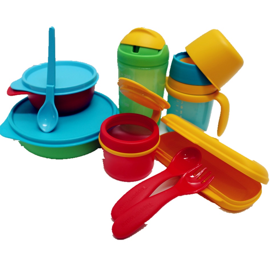 TUPPERWARE KID TWINKLE FEEDING BOWL 430ML (baby set baby bowls mangkuk ...