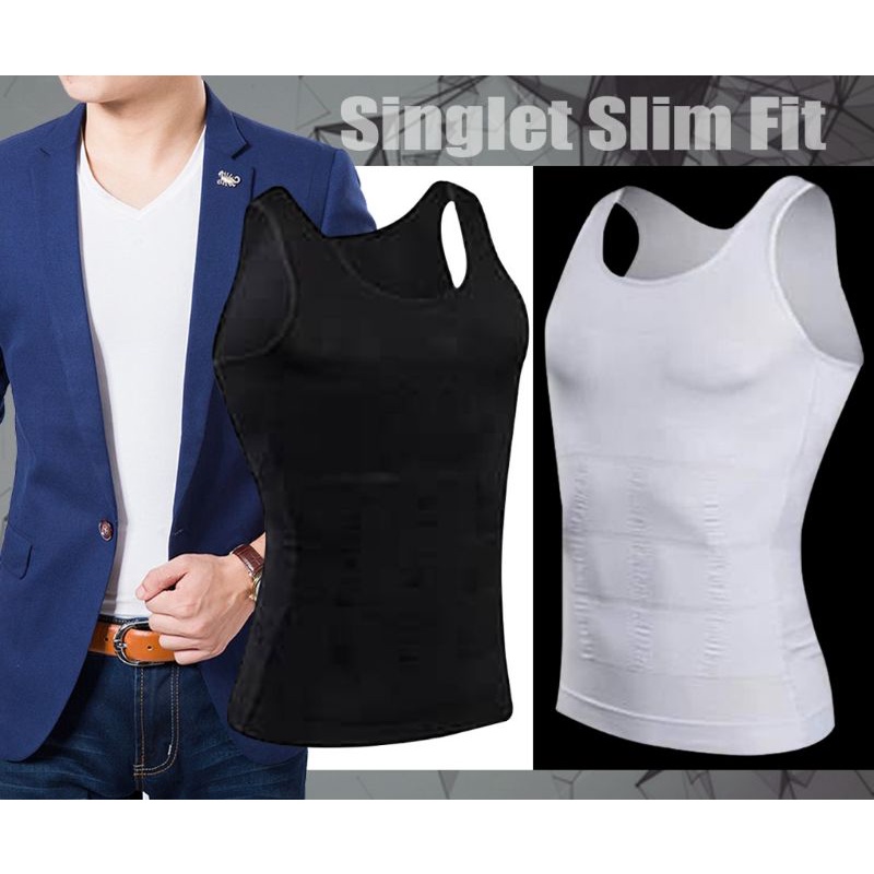 CORSET GIRDLE Body Shaper Men Singlet Lelaki Slim Fit Girdle Perut ...
