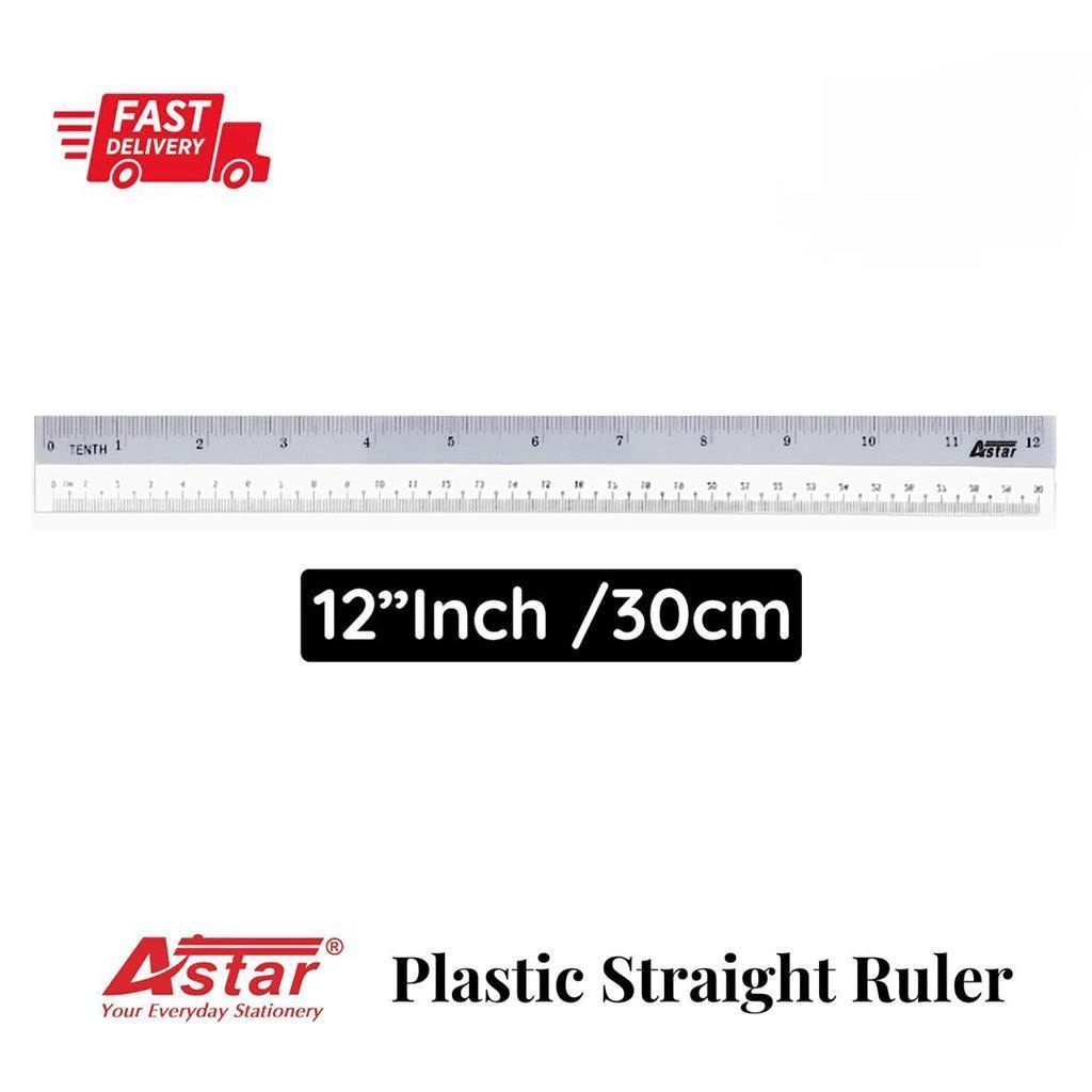 Astar Plastic Straight Ruler 15cm/ 20cm/ 30cm 🔥ReadyStock🔥 | Shopee Malaysia