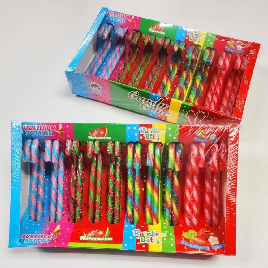 20 Pcs /12 Pcs Handmade Colorful Spiral Candy Cane Canes for Christmas ...