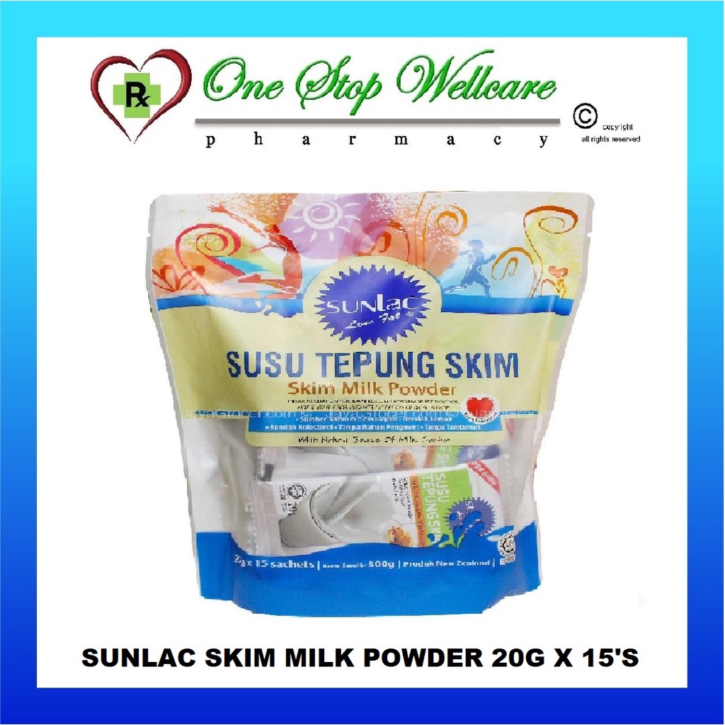 SUNLAC SUSU TEPUNG SKIM / SKIM MILK POWDER 20G X 15'S (EXP: 09/2026 ...