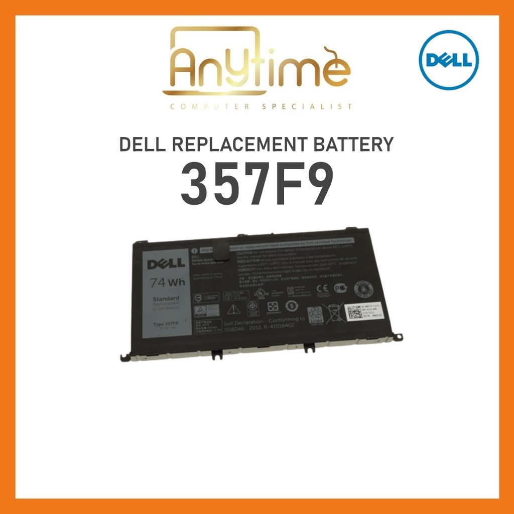 Dell 357F9 Inspiron 15-7000 71JF4 7559 7567 Laptop Battery | Shopee ...