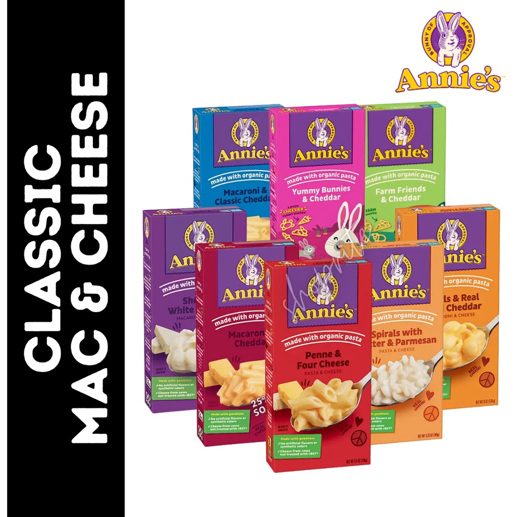 Annie's Classic Macaroni & Cheddar / Penne & Four Cheese / Shells ...
