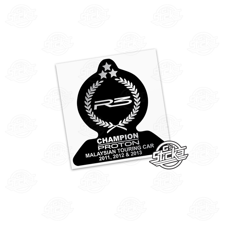 PROTON R3 CHAMPIONSHIP printed car sticker vinyl | Shopee Malaysia