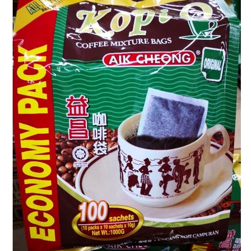Aik Cheong 100S all beans Recipe coffee mixture bags Kopi Campuran (100 ...
