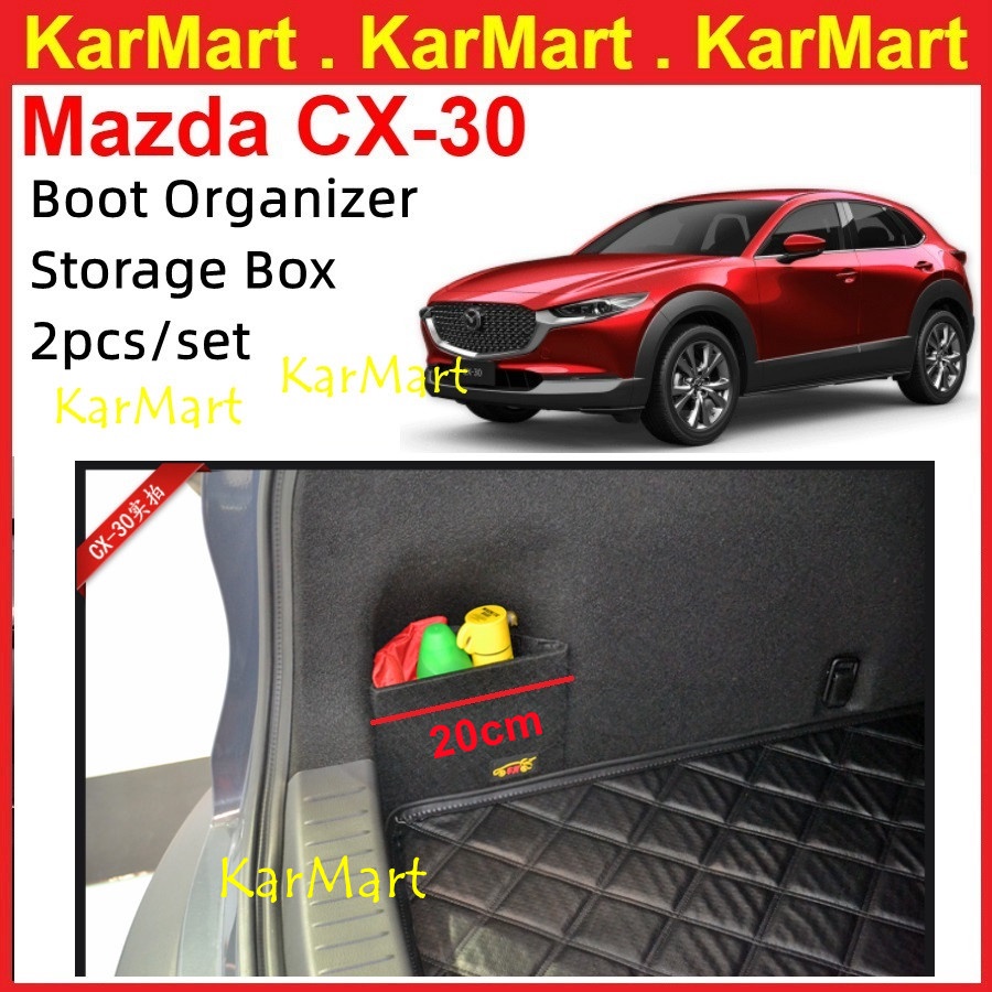 Mazda CX30 Boot Organizer Trunk Storage Box Kotak Simpan Foldable 2pcs ...