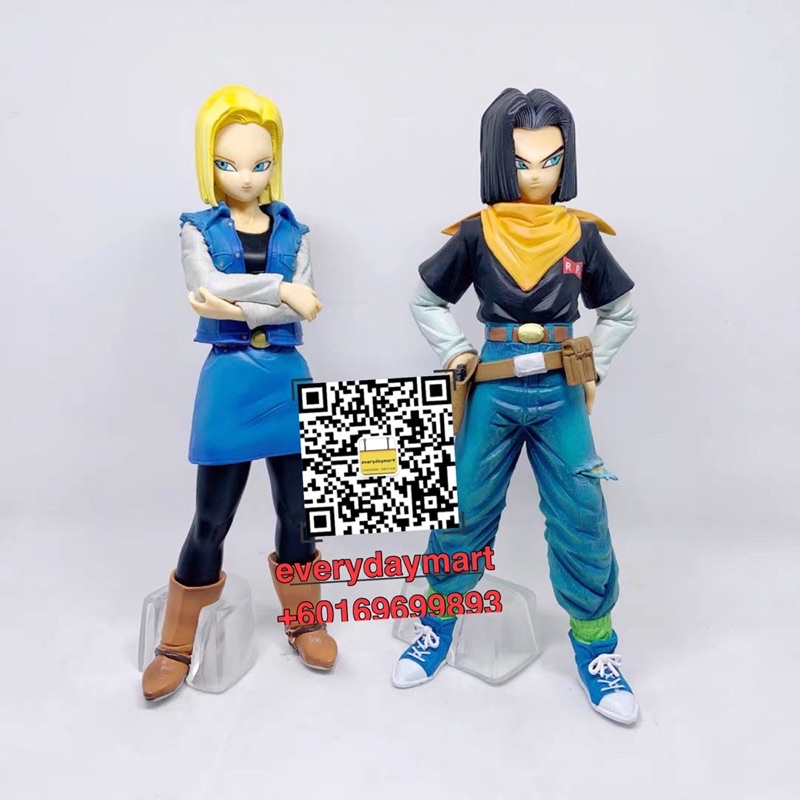 DRAGON BALL💥ANDROID 17 AND ANDROID 18💥ACTION FIGURE TOYS STATUES🔥七龙珠人造人 ...