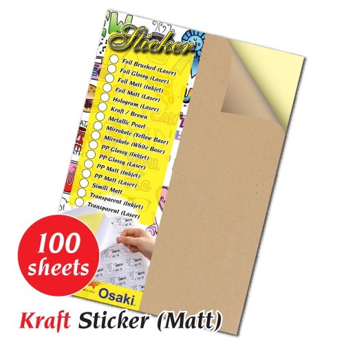 A3 Kraft Sticker | A3 size Kraft Sticker | Brown Sticker | Brown Label ...