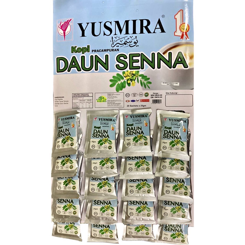 KOPI DAUN SENNA YUSMIRA 20 SACHETS | Shopee Malaysia