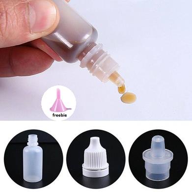 50 / 100pcs 3ml Soft Translucent Squeeze Dropper Bottles Eye Drop ...