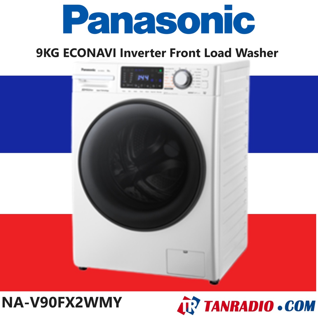 Panasonic Front Load Washer ECONAVI Inverter Blue Ag+ (9 kg) NA ...