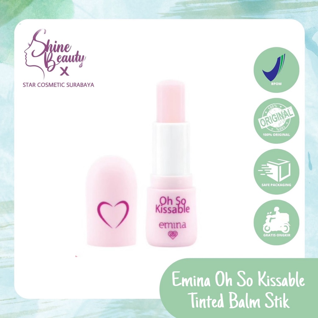 Emina Oh So Kissable Tinted Lip Balm/Lip Balm | Shopee Malaysia