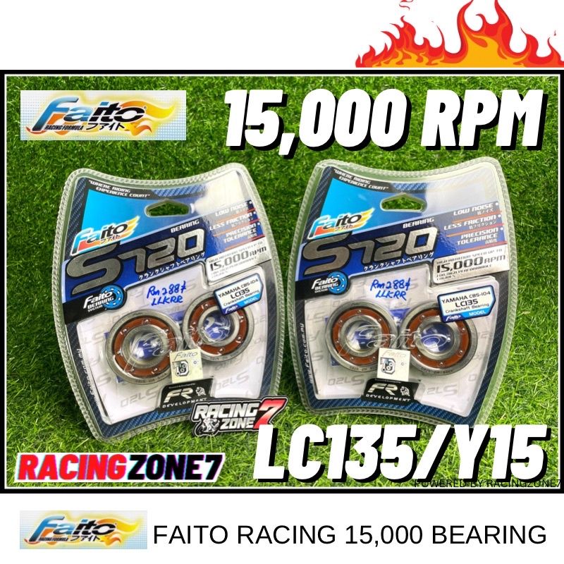 100% FAITO RACING Crankshaft Bearing S720/ Y15ZR LC135 SRL115 High ...