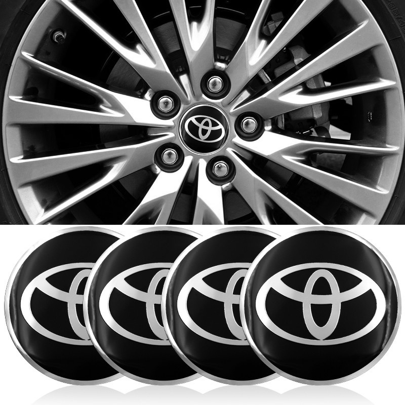 4pcs new fashion car styling emblem center wheel hub caps sticker ...