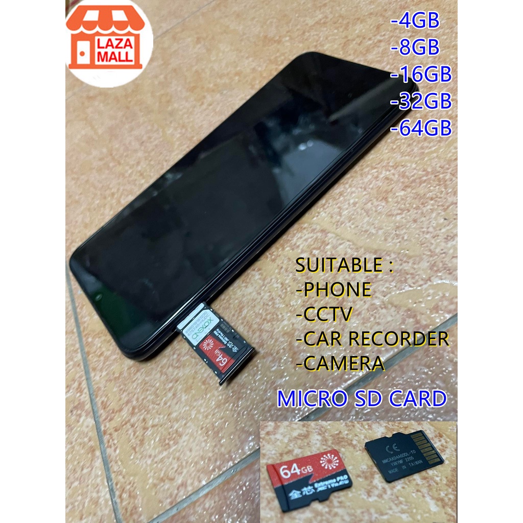 【MULTI】CAR RECORDER/HANDPHONE/CAMERA/RADIO/CCTV 32GB/64GB Micro SD ...