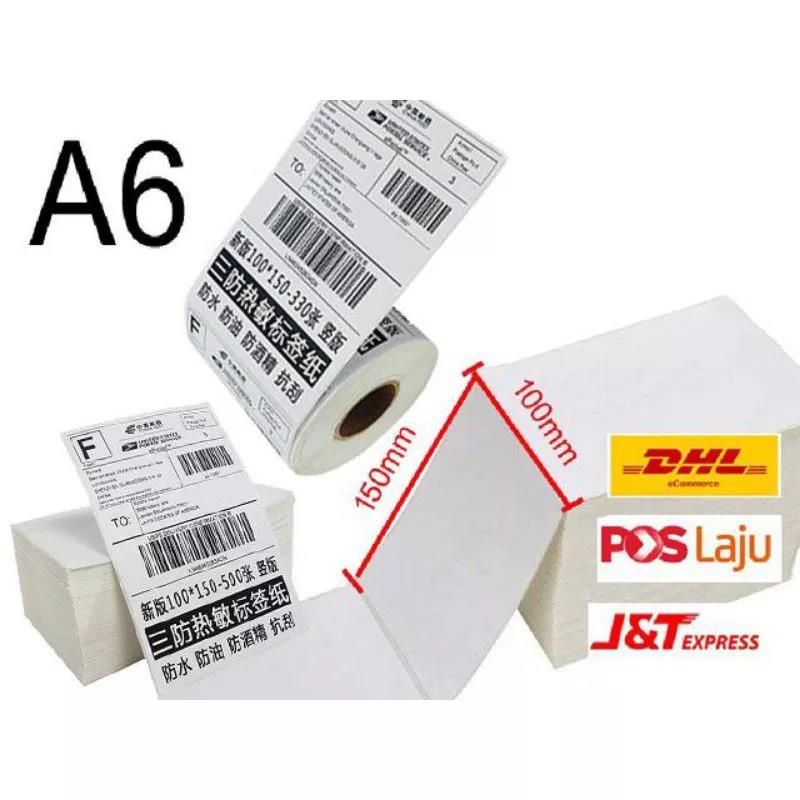 A6 Terminal printer Self-adhesive label paper roll 100mm × 150mm airway ...