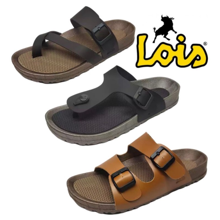 Lois Signature Men Comfort Stylish Sandals / Sliper Lelaki | Shopee ...