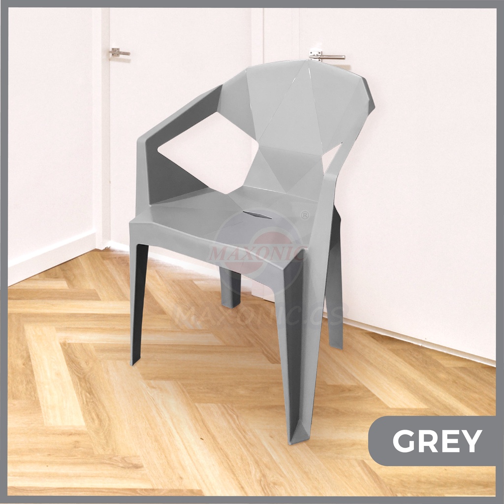 MAXONIC MODERN ARMREST CHAIR | KERUSI MODEN | KERUSI PLASTIK SANDAR ...