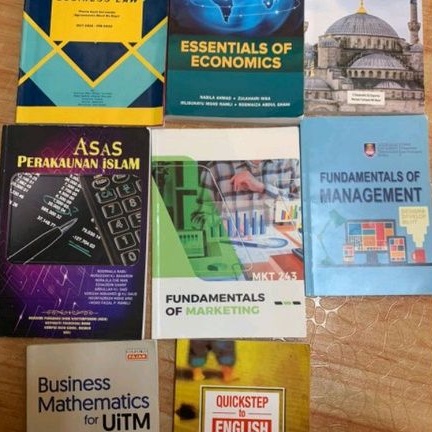 UiTM used books for AC110 LAW240 , CTU152 , CTU251 , MGT162 , ELC121 ...
